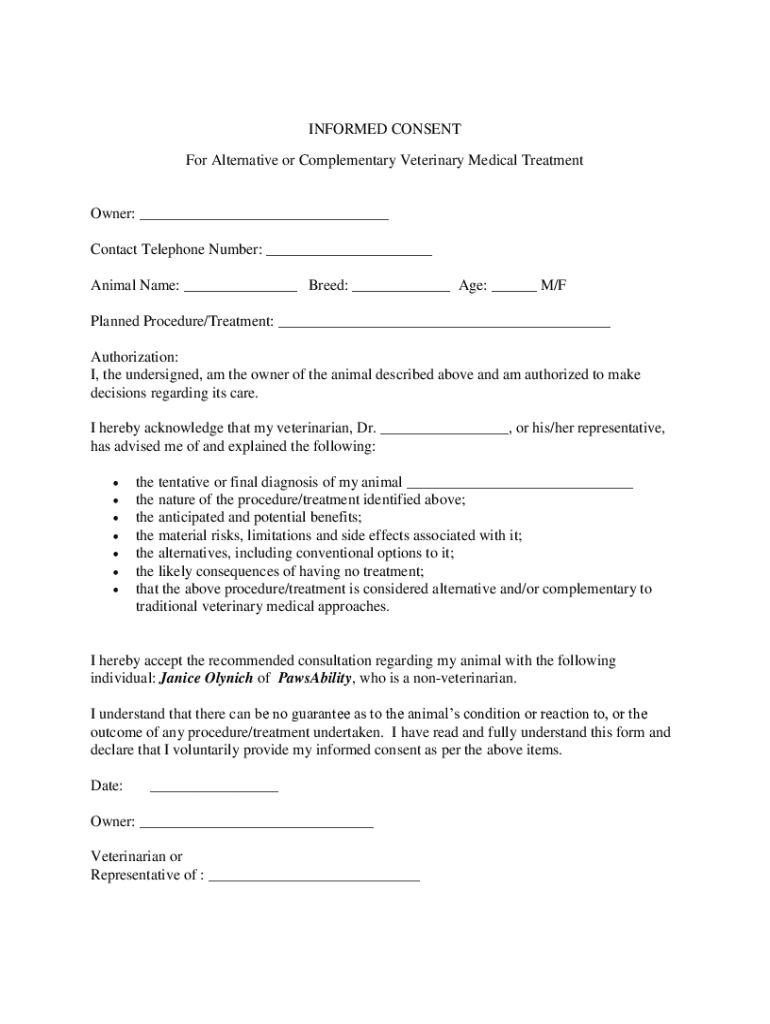 Fillable Online Draft Position Statement, Complementary and Alternative ...