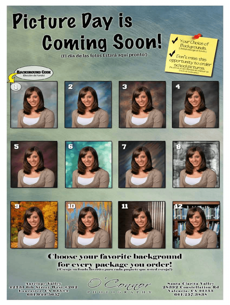 Fillable Online (2) 8x10 Portraits (Retratos) Fax Email Print - pdfFiller