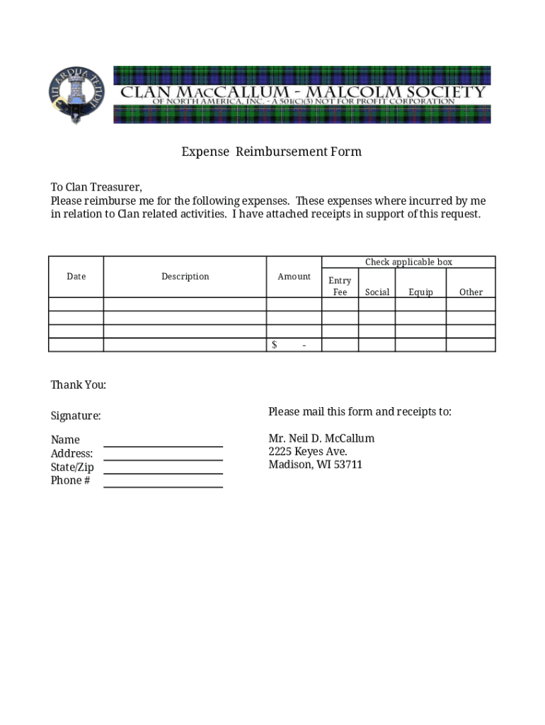 Fillable Online sample letter requesting reimbursement of expenses Fax ...