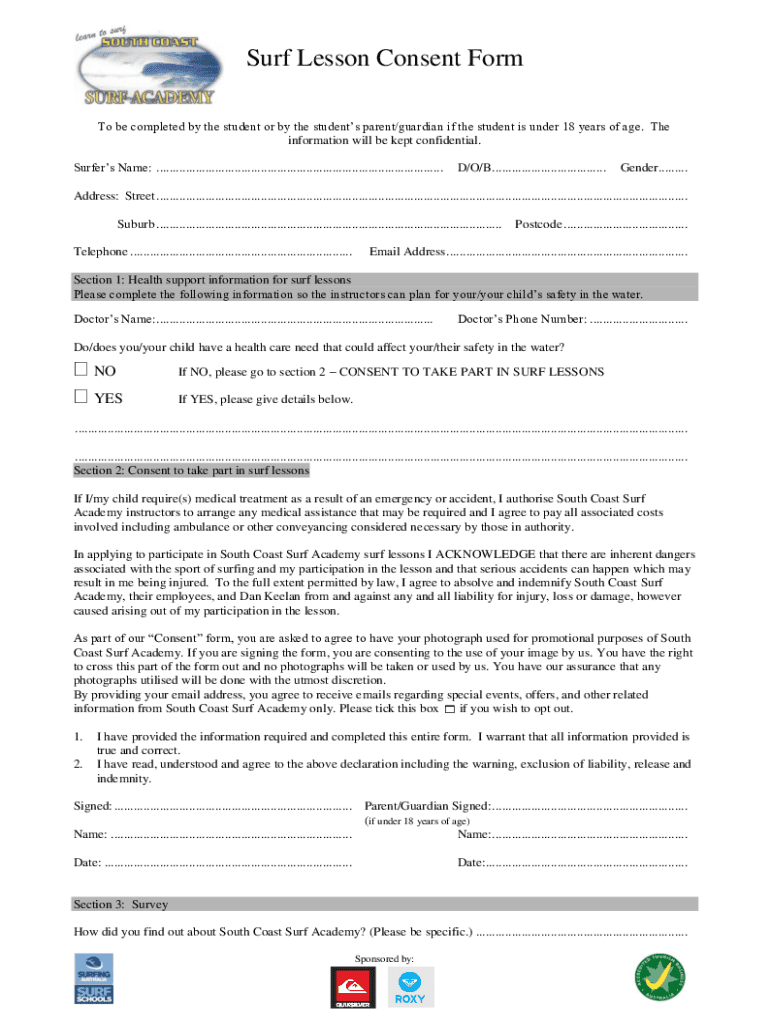 Fillable Online FREE 11+ Sample Student Consent Forms in PDFWordParent ...