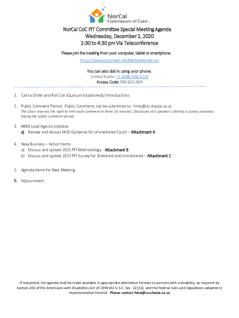 Fillable Online 2:30 to 4:30 pm Via Teleconference Fax Email Print ...