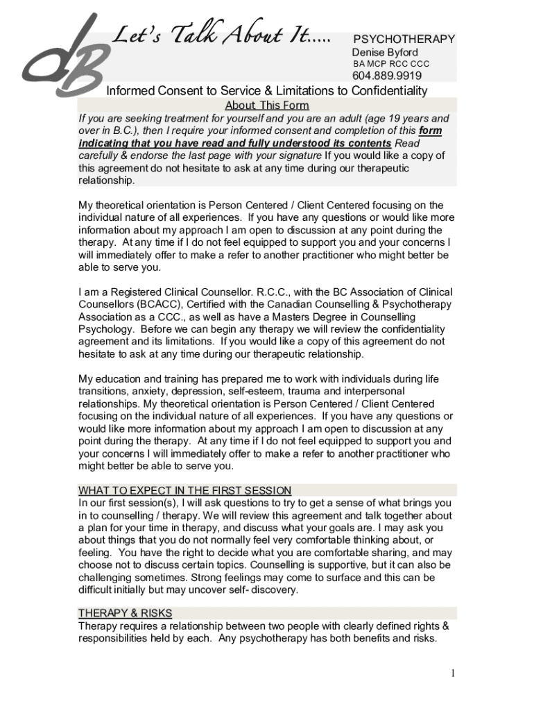 Fillable Online FORM 2 LET'S TALK ABOUT IT INFORMED CONSENT.docx Fax ...