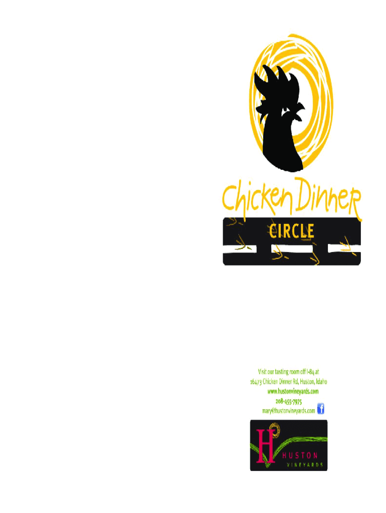 Fillable Online As a member of the Chicken Dinner Circle you will enjoy ...