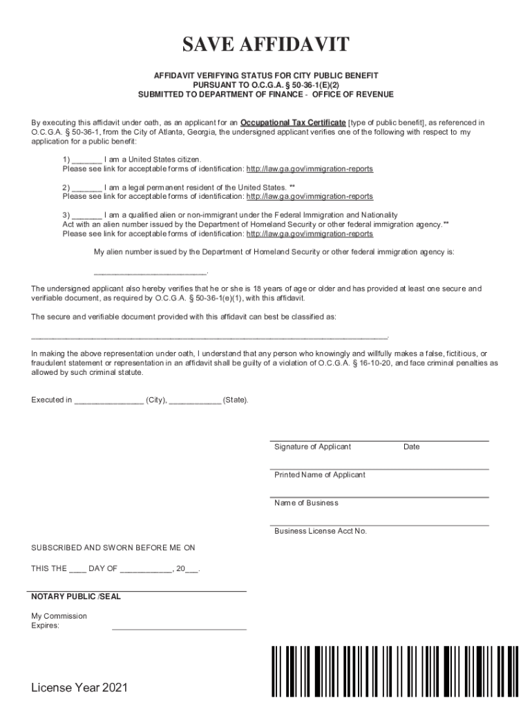 Save Affidavit Form - Fill Online, Printable, Fillable, Blank | pdfFiller