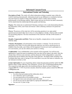 Fillable Online Appendix G2 Informed Consent Form Fax Email Print ...