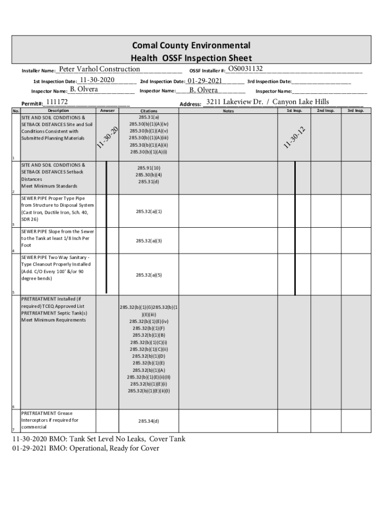 Fillable Online Engineer's Office - Comal County Fax Email Print - pdfFiller