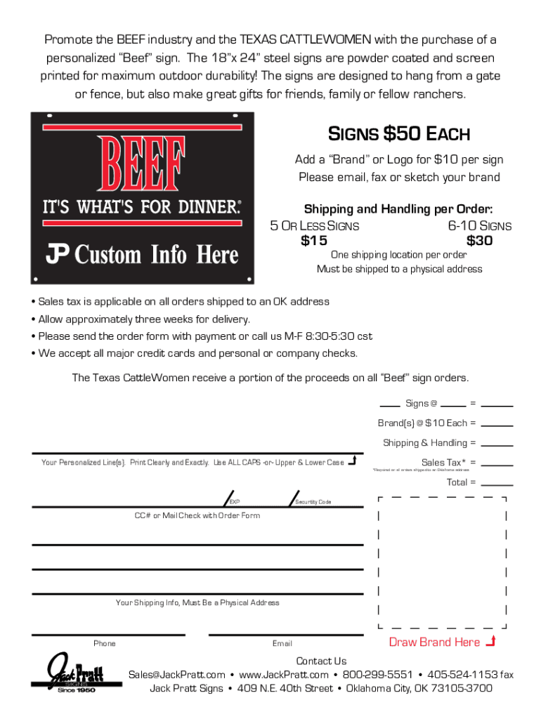 Fillable Online Cattle Order Form Fax Email Print - pdfFiller