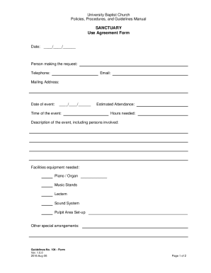 Church Event Planning Guide | pdfFiller