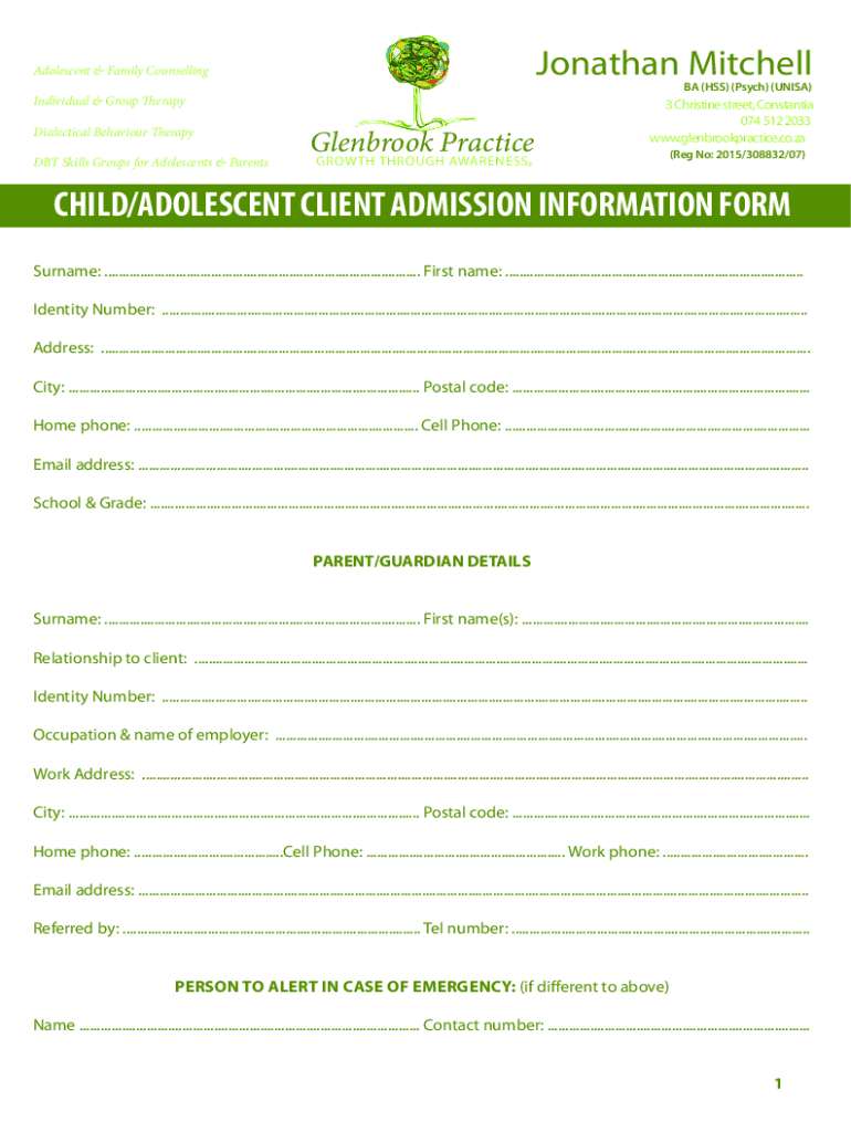 Fillable Online Family psychoeducation, social skills training, and ...