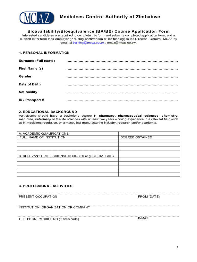 Fillable Online course application form.docx Fax Email Print - pdfFiller