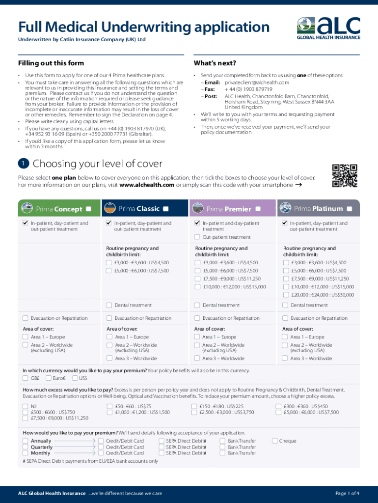 Fillable Online Insurance Brokers Application Form - Manchester ...
