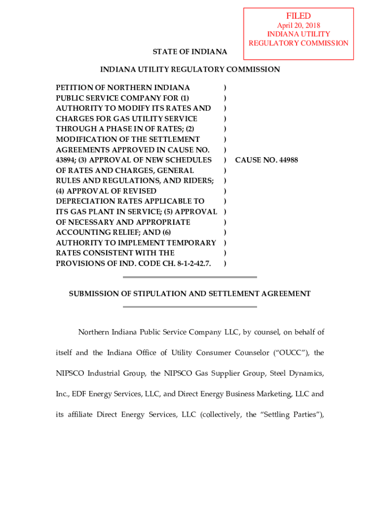 Fillable Online Submission of Stipulation and Settlement Agreement Fax ...