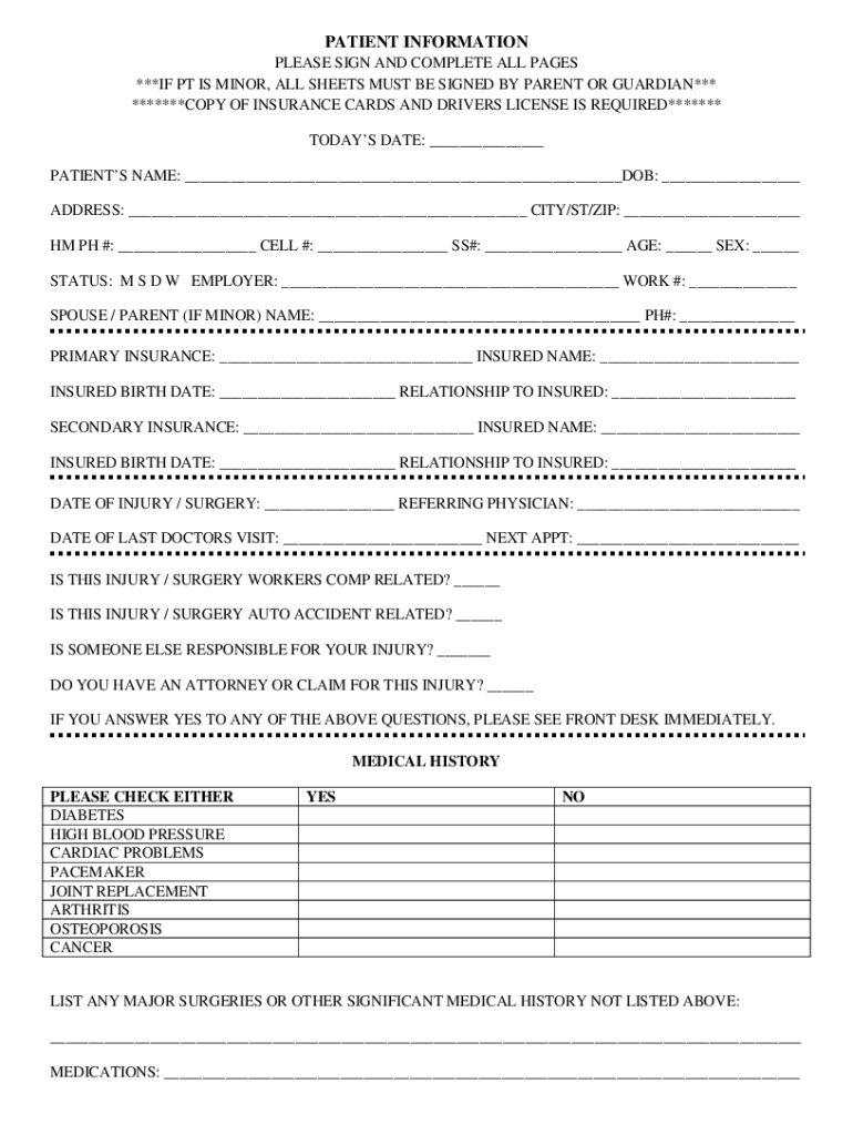 Fillable Online PLEASE SIGN AND COMPLETE ALL PAGES Fax Email Print ...