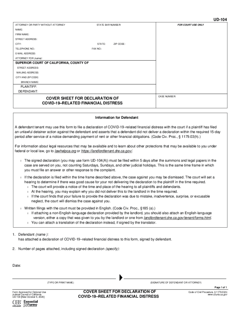 Fillable Online COVER SHEET FOR DECLARATION OF Fax Email Print - pdfFiller