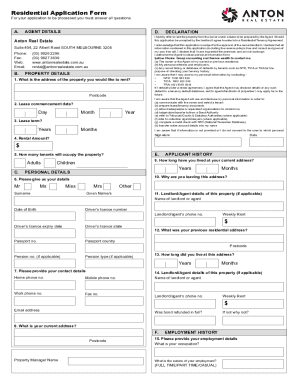 Fillable Online FREE 9+ Sample Real Estate Application Forms in PDFMS ...