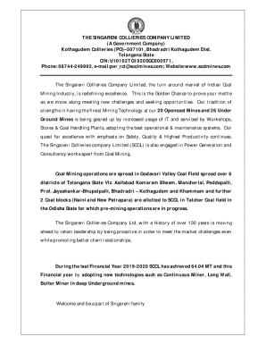 Fillable Online SCCL Online Application Form 2021 Apply Online ...