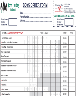 Fillable Online hartley sa edu John Hartley Fax Email Print - pdfFiller