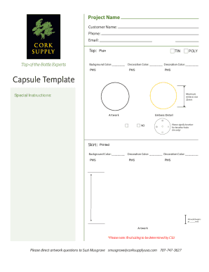 Fillable Online Capsule Template form Fax Email Print - pdfFiller
