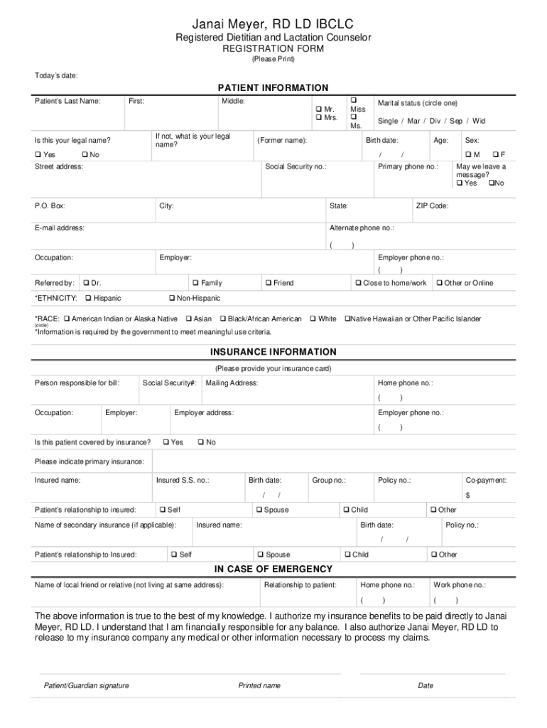 Fillable Online janai meyer Fax Email Print - pdfFiller