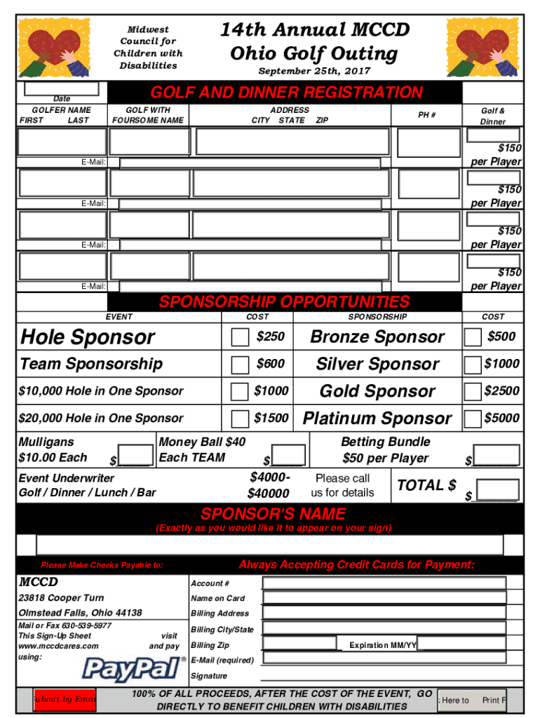 Fillable Online 14th Annual MCCD Fax Email Print - pdfFiller