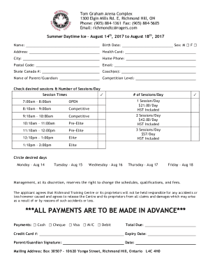 Fillable Online RTC App Form Draft Fax Email Print - pdfFiller
