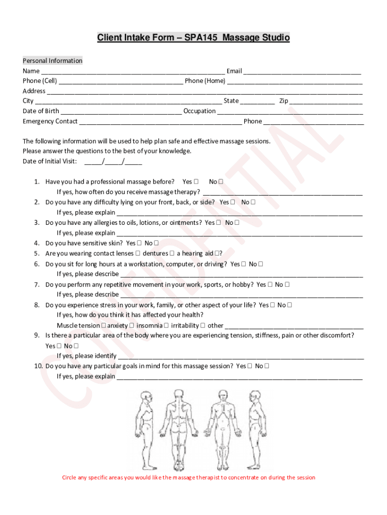 Fillable Online Esthetician Client Intake Form Template JotForm Fax ...