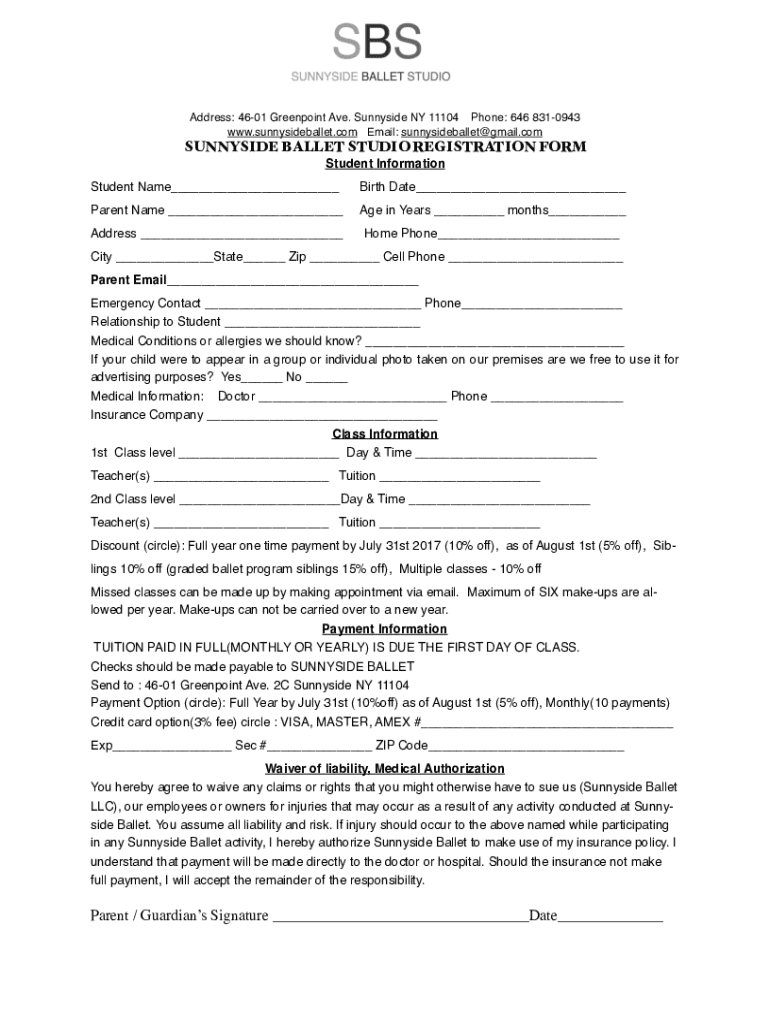 Fillable Online SBS Registration Form Fax Email Print - pdfFiller