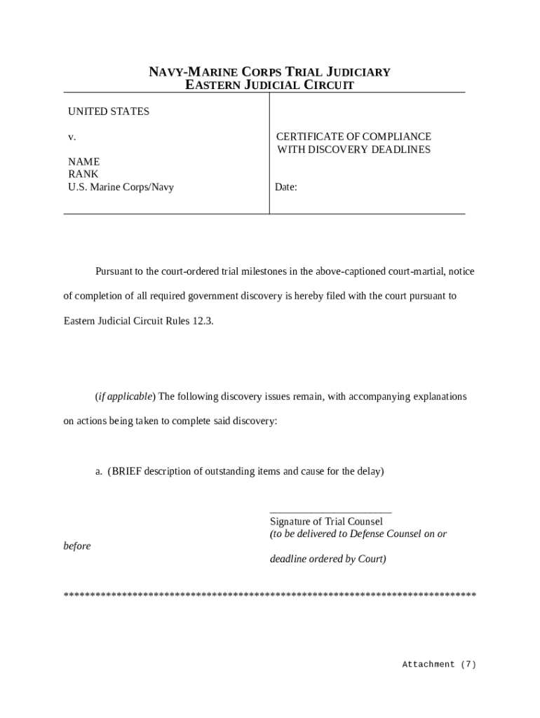 Eastern Judicial Circuit - United States Marine Corps Doc Template ...