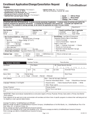 Fillable Online Employee Enrollment Form - Health Insurance Agency ...