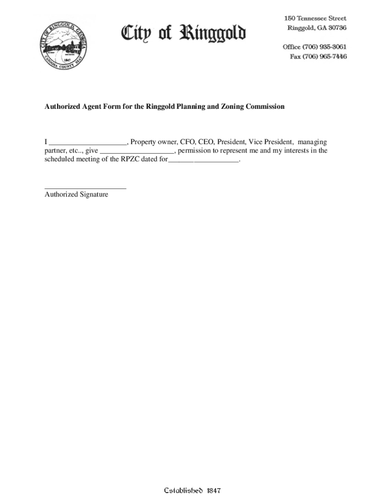 Fillable Online Ringgold, GA - Forms and Applications Fax Email Print ...