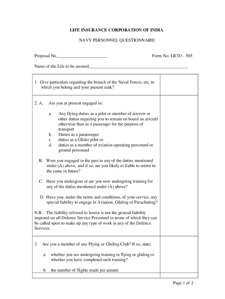 Fillable Online Lic Merchant Marine Questionnaire - Fill Online ...