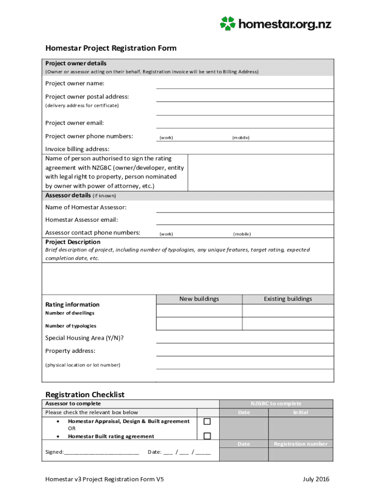 Project Registration Form - Fill Online, Printable, Fillable, Blank ...