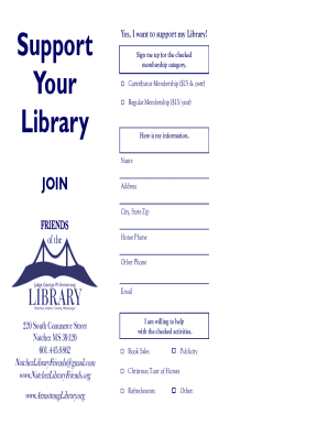 Fillable Online 4 Reasons Why You Should Support Your Local Library Fax ...