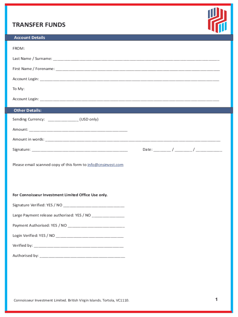 Fillable Online CNS TRANSFER FORM Fax Email Print - pdfFiller