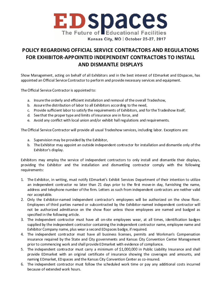 Fillable Online EDspaces 2017 ESM EAC POLICY and Auth Form Fax Email Print - pdfFiller