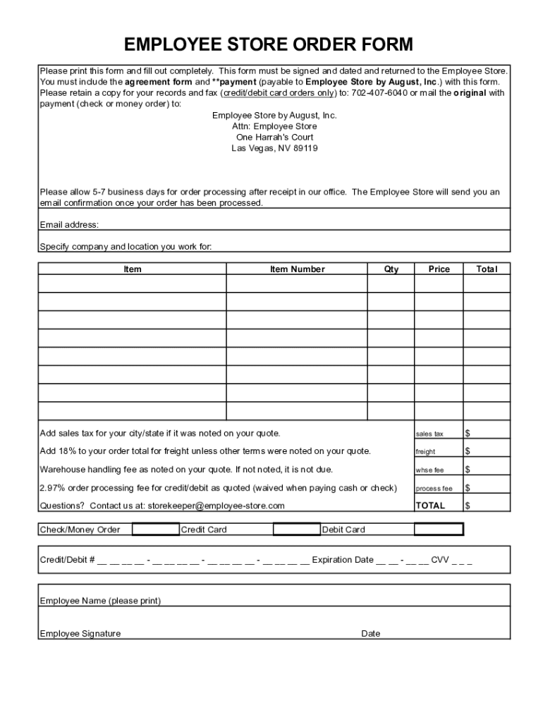 Fillable Online EES Generic Order Form 2021.xls Fax Email Print - pdfFiller