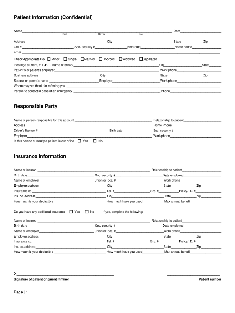 Fillable Online Confidential Patient Information Form - Vortala Fax Email Print - pdfFiller