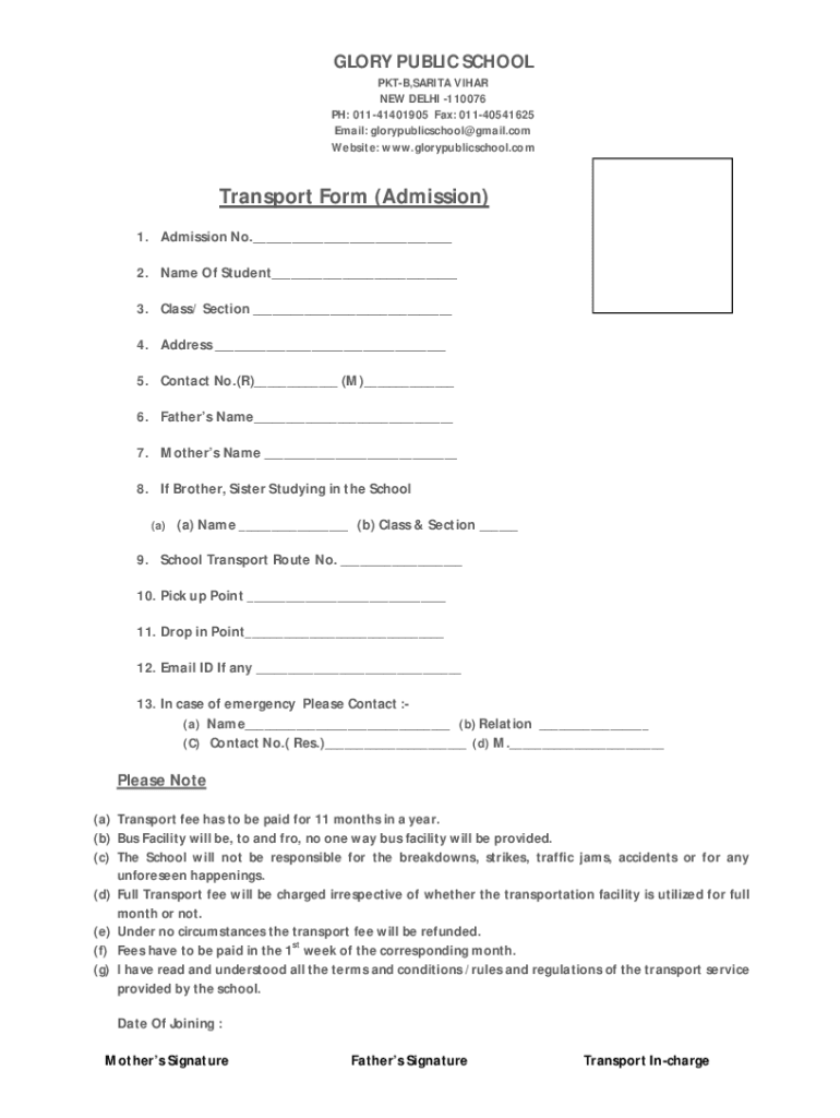 Fillable Online Forms Registration TRANSPORT DEPARTMENT GOVERNMENT OF ...