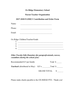 Fillable Online PTO Contribution Form Fax Email Print - pdfFiller