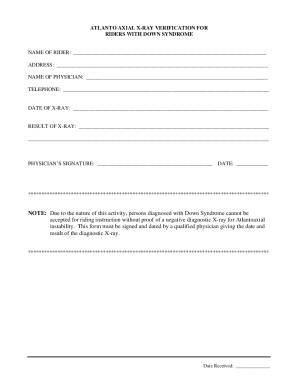 Fillable Online FTRA Atlanto-axial form.doc Fax Email Print - pdfFiller