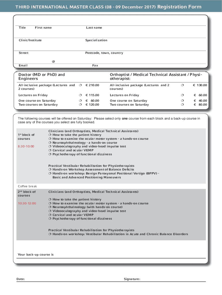 Fillable Online Masterclass-registration-form-hochform1.indd Fax Email ...