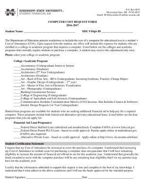 Fillable Online Computer Cost Request Form Fax Email Print - pdfFiller