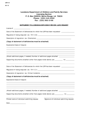 Fillable Online Form LDR-1 Download Printable PDF or Fill Online ...