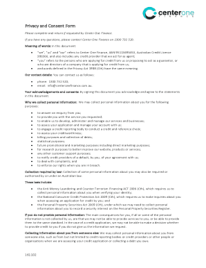 Fillable Online COF - Privacy and Consent Form .docx Fax Email Print - pdfFiller