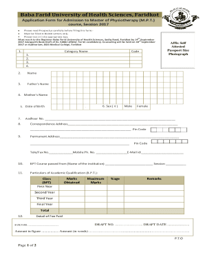 Fillable Online mpt Application Form new Fax Email Print - pdfFiller