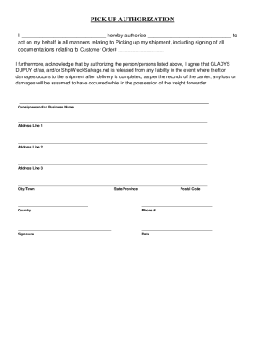 Fillable Online Authorization Letter Format Sample Template Example for ...