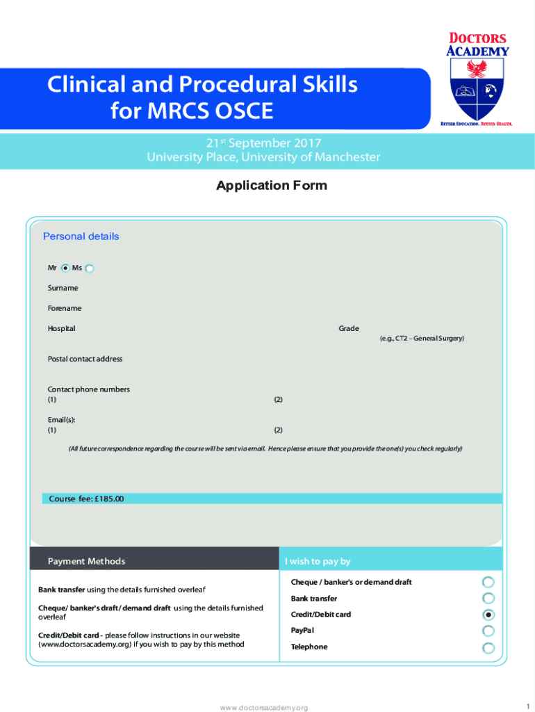 Fillable Online Clinical and Procedural Skills for MRCS Part B - Kindle ...