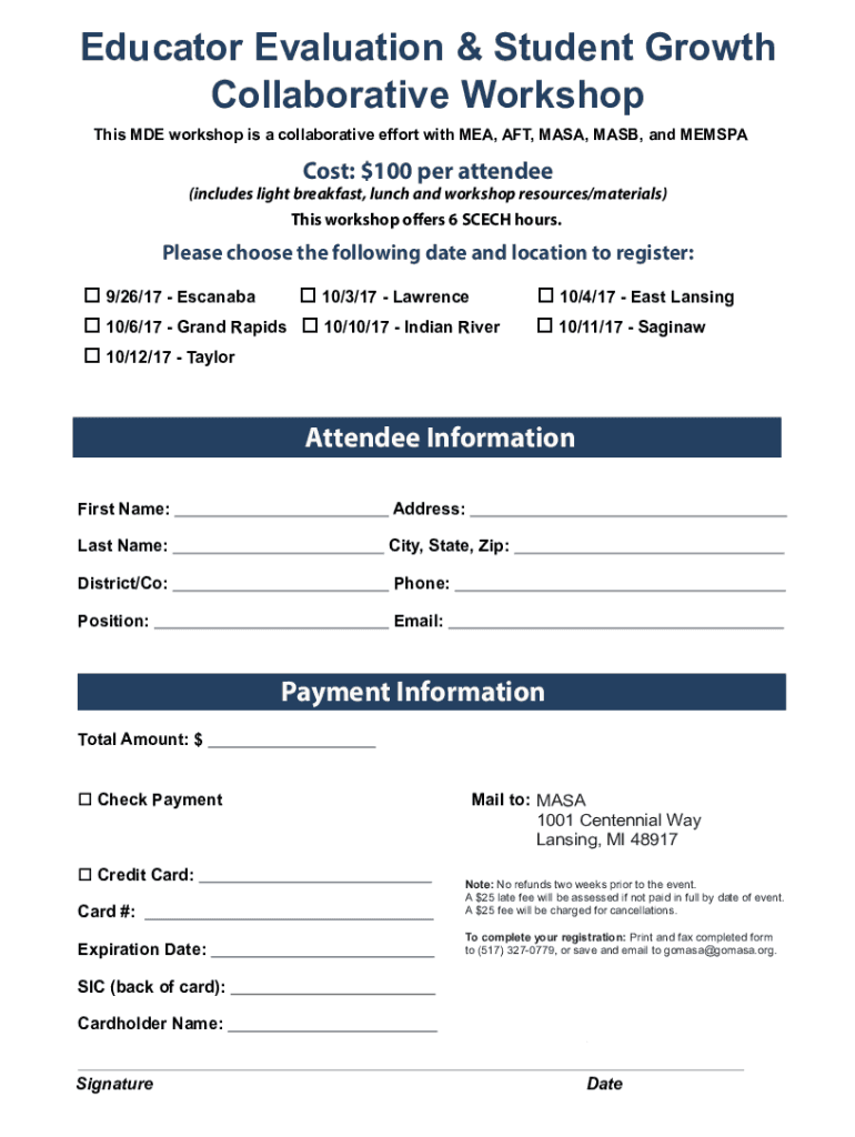 Fillable Online Educator Evaluation and Student Growth Paper Form Fax Email Print - pdfFiller