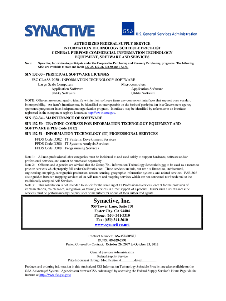 Fillable Online Synactive, Inc Fax Email Print - pdfFiller