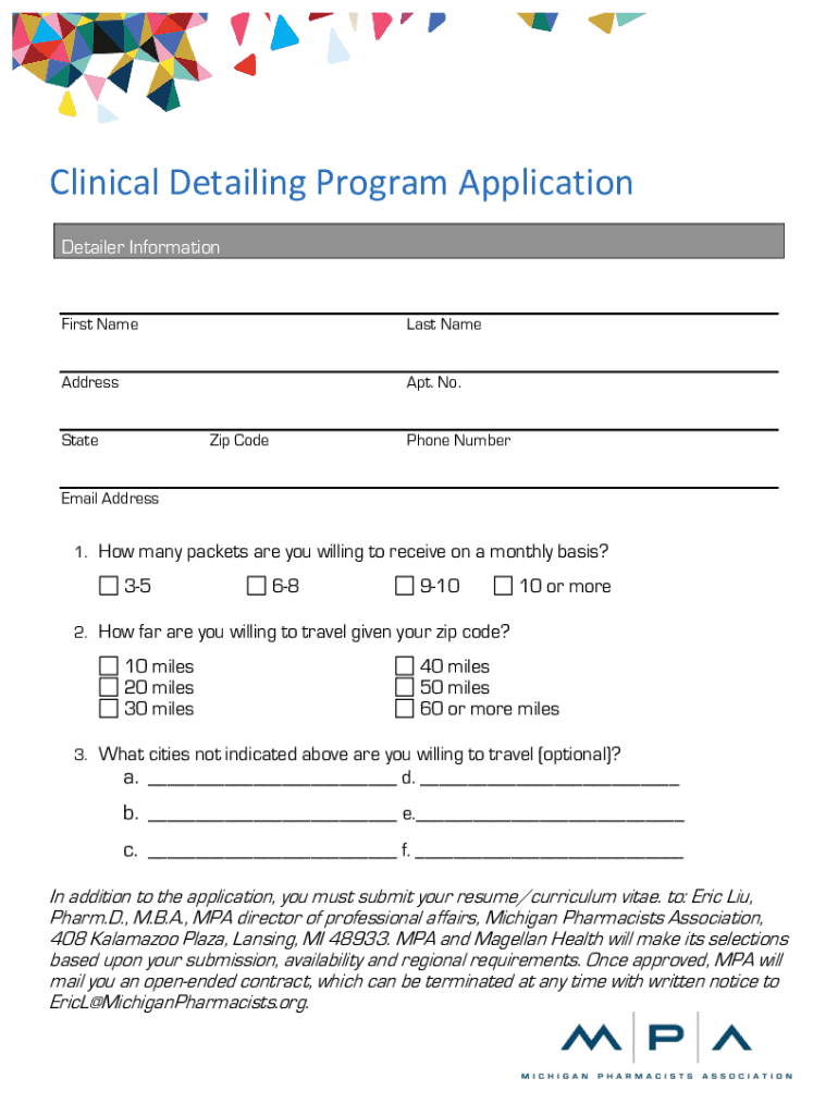 Fillable Online Academic Detailing Service - Educational Materials ...